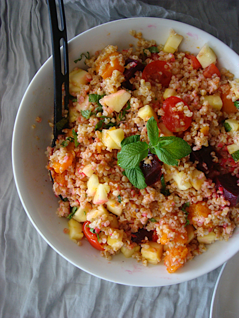 Κοτόπουλο ψητό με πλιγούρι σαλάτα - Miss Tasty