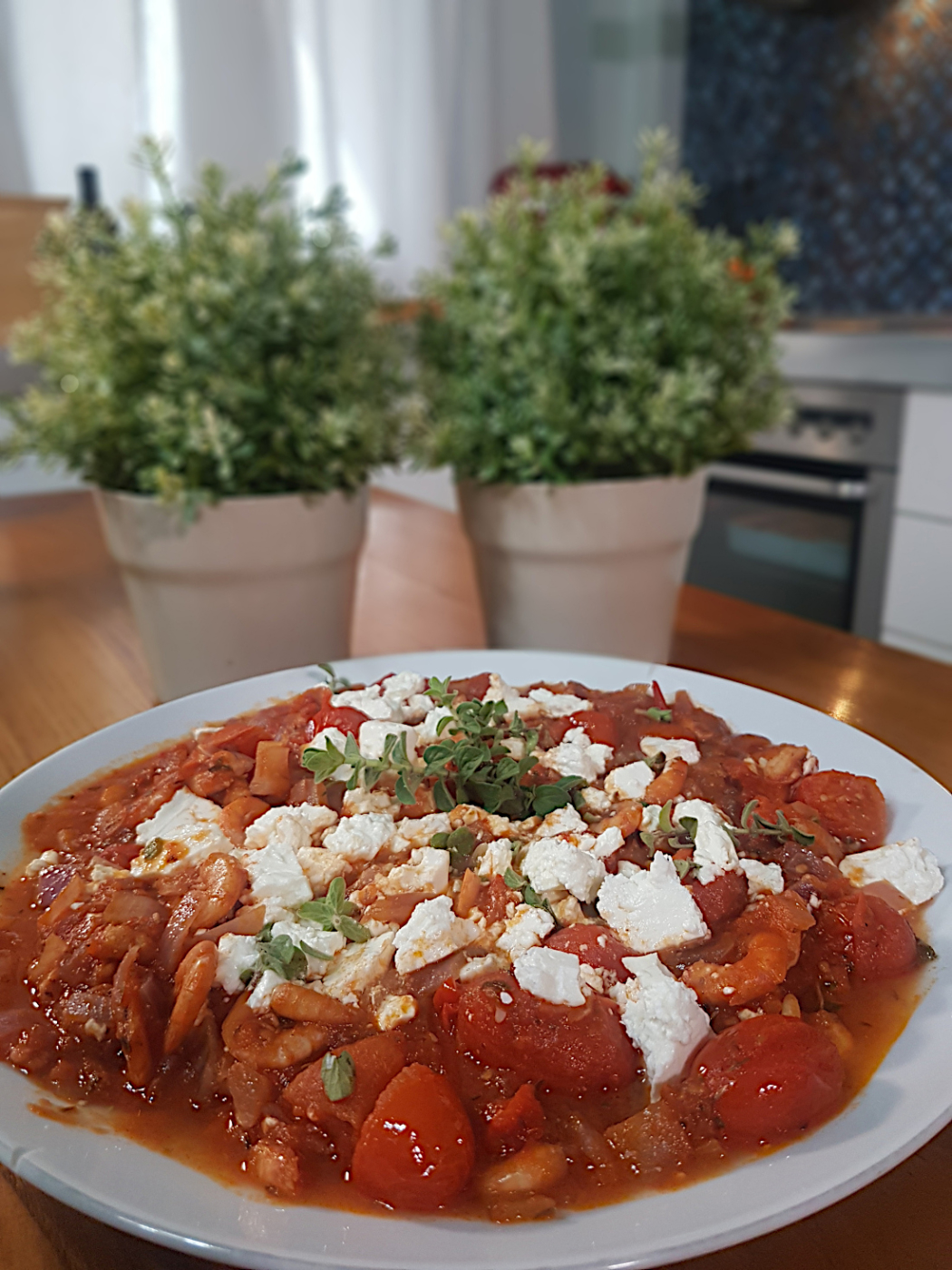 Γαρίδες γάμπαρη σαγανάκι - Miss Tasty