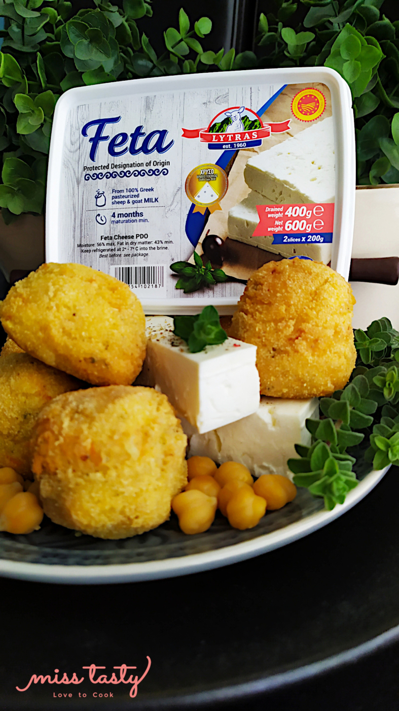 Ρεβιθοκροκέτες με φέτα - Miss Tasty