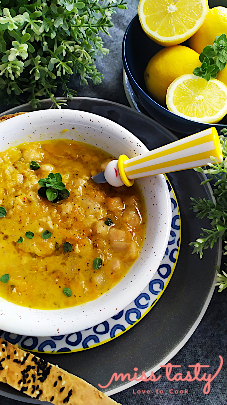 Ρεβίθια σούπα λεμονάτα και πικάντικα - Miss Tasty